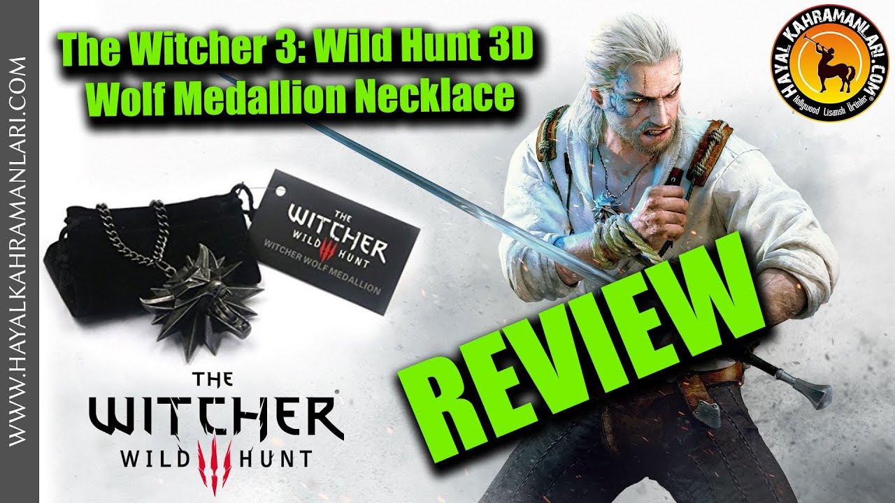 The Witcher 3: Wild Hunt 3D Wolf Medallion Necklace - Review - YouTube