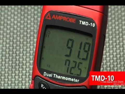 Amprobe TMD-10 Dual Temperature Meter - YouTube