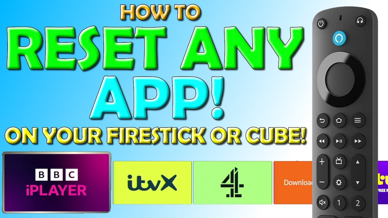 How To Reset ANY app on your Firestick or Cube! - YouTube