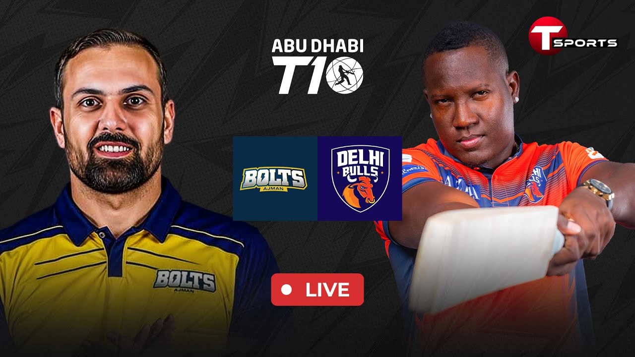 LIVE | Delhi Bulls vs Ajman Bolts | 13th Match | Abu Dhabi T10 League ...