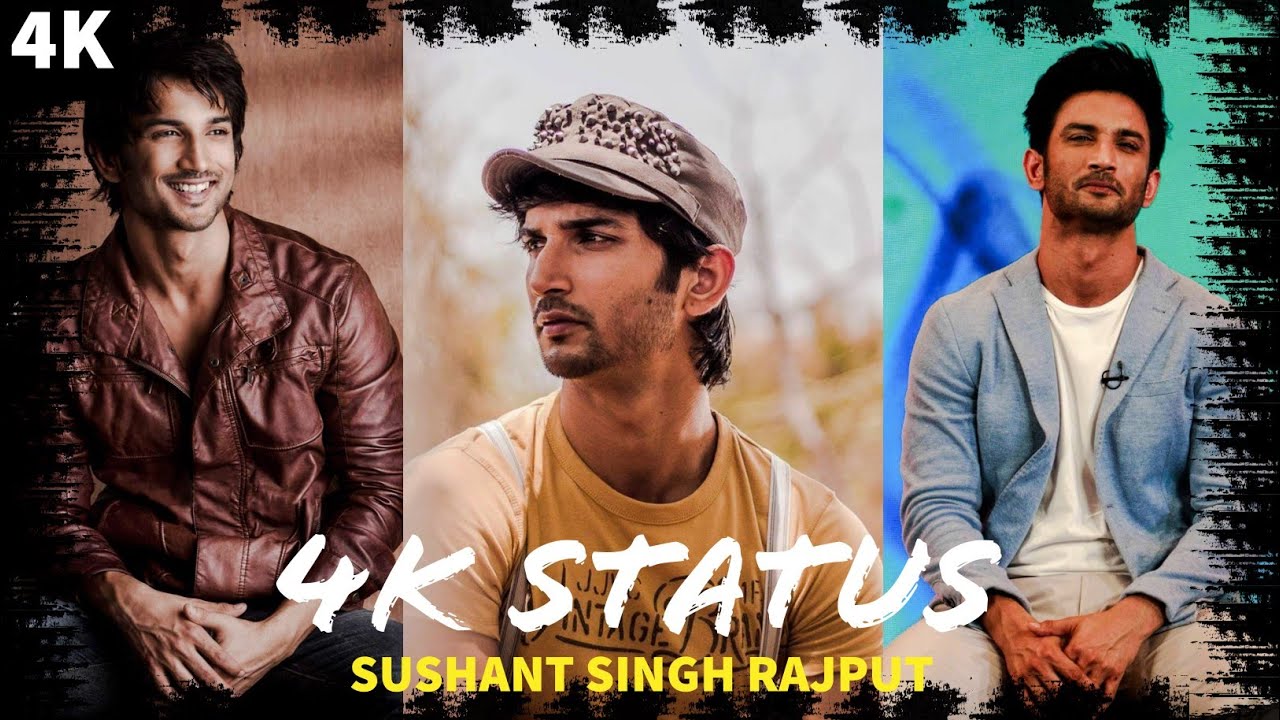 Sushant Singh Rajput ️🥺 Full Screen 4K Status Video | Sushant Singh ...