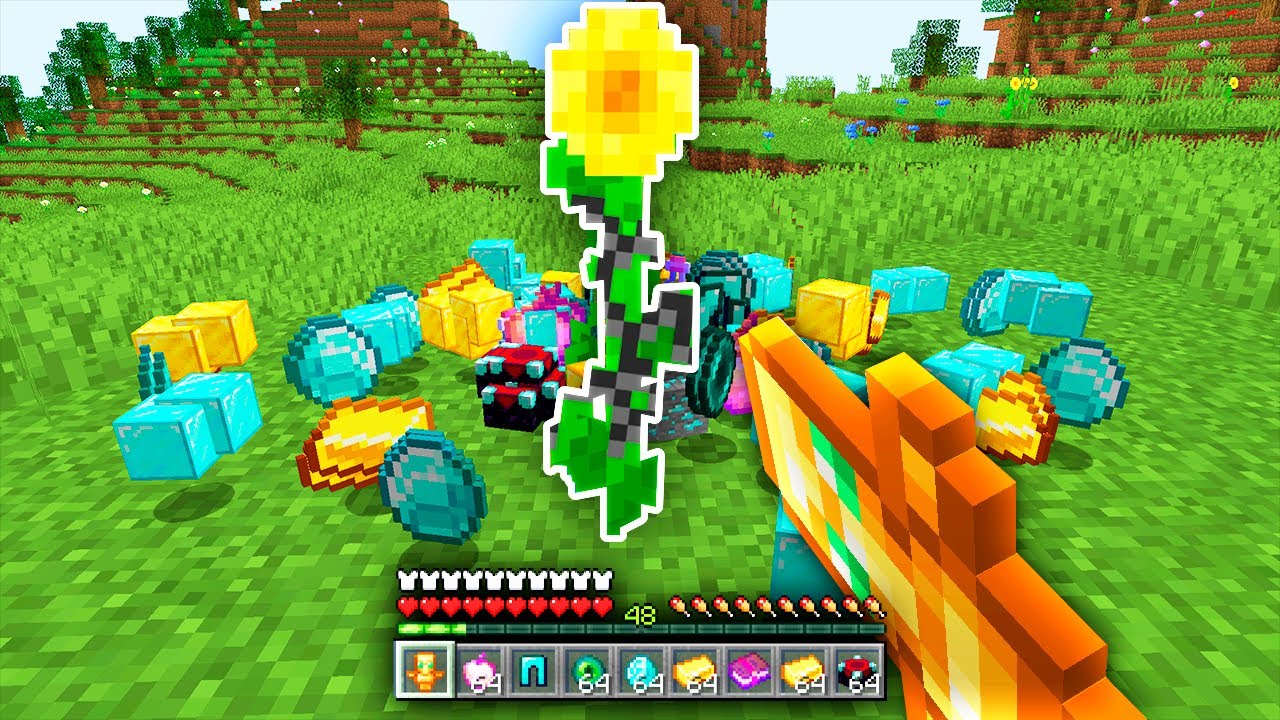 I played OP Flower Power in Minecraft UHC - YouTube
