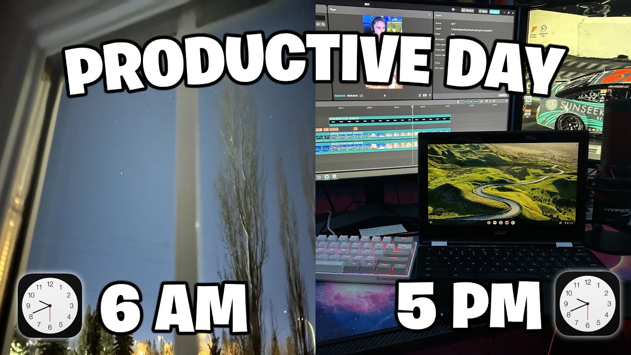 Productive Day In The Life Of A Small Content Creator - YouTube