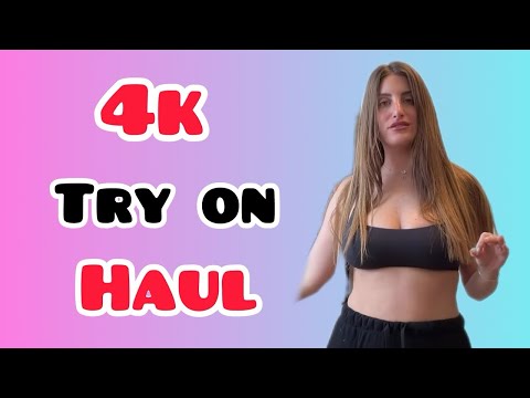 4K Micro Bikini Try -On Haul Transparent |Transparent Lingerie & See-through style