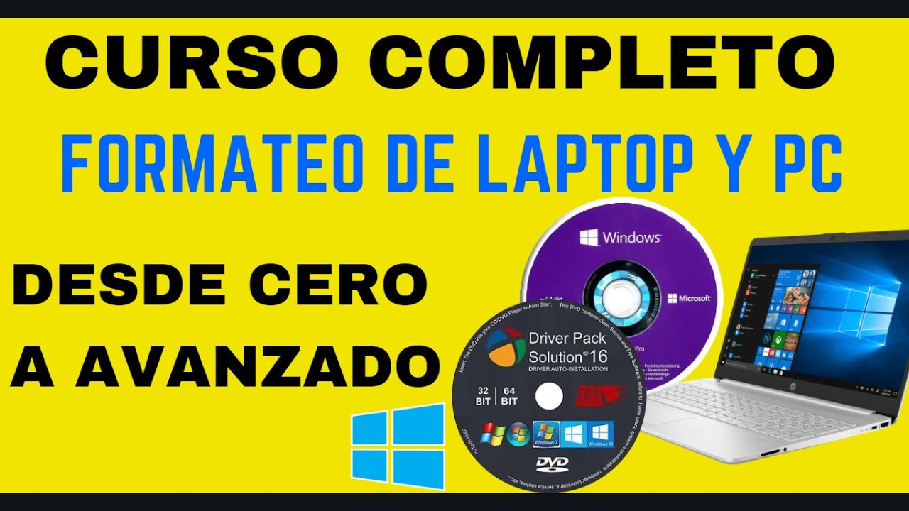 Curso Completo Formateo de laptop y Pc /Desde Cero a Avanzado - YouTube