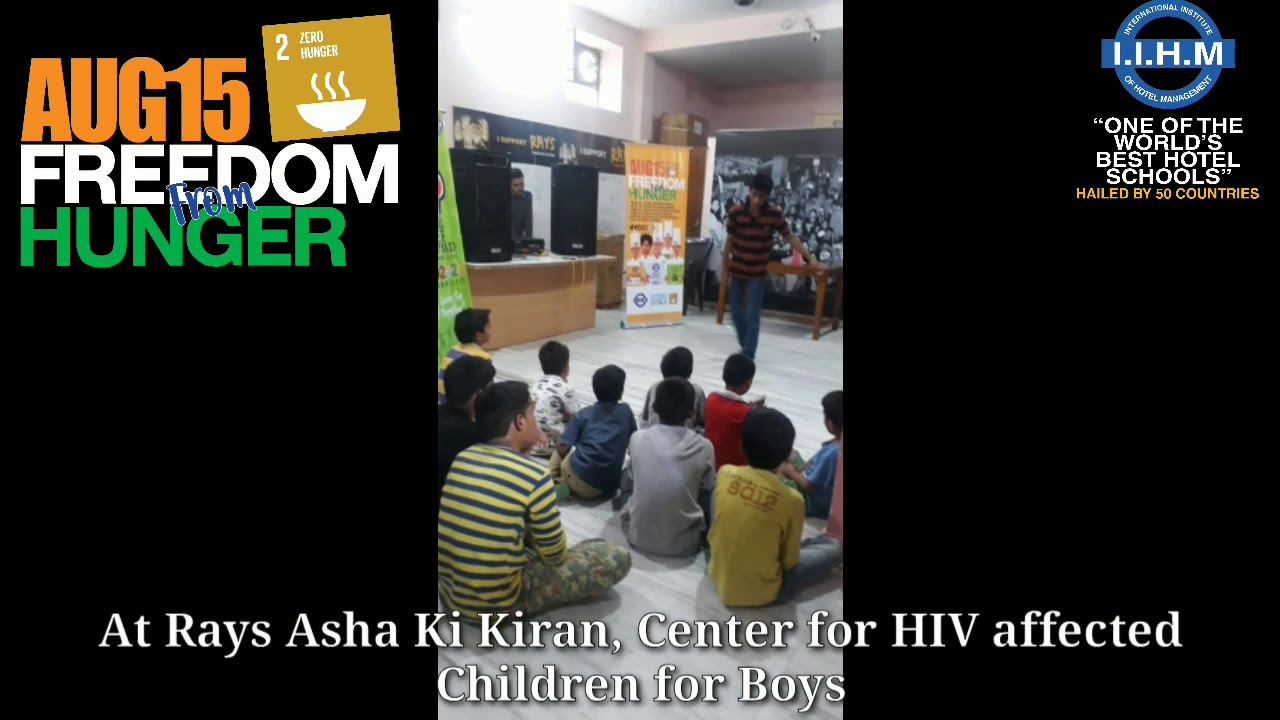 Freedom From Hunger Campaign on Independence Day at IIHM - YouTube