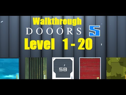 DOOORS 5 - room escape game - Level 1 - 20 - Walkthrough - 58 WORKS ...