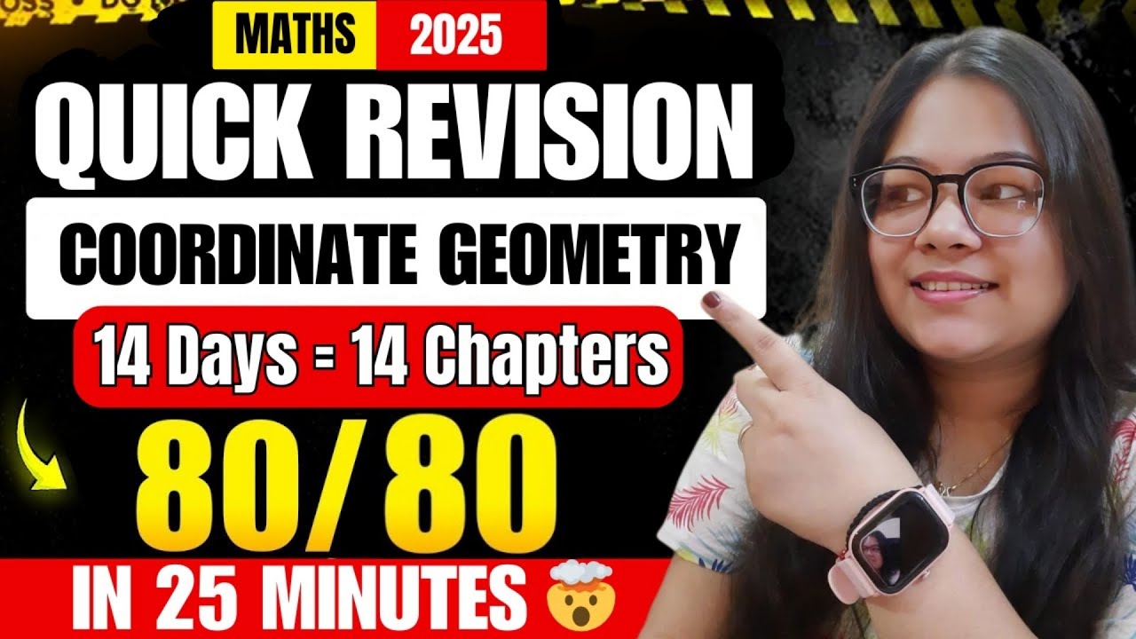 Quick Revision: Coordinate Geometry in One Shot 🔥 Chapter 7 | Class 10 - YouTube