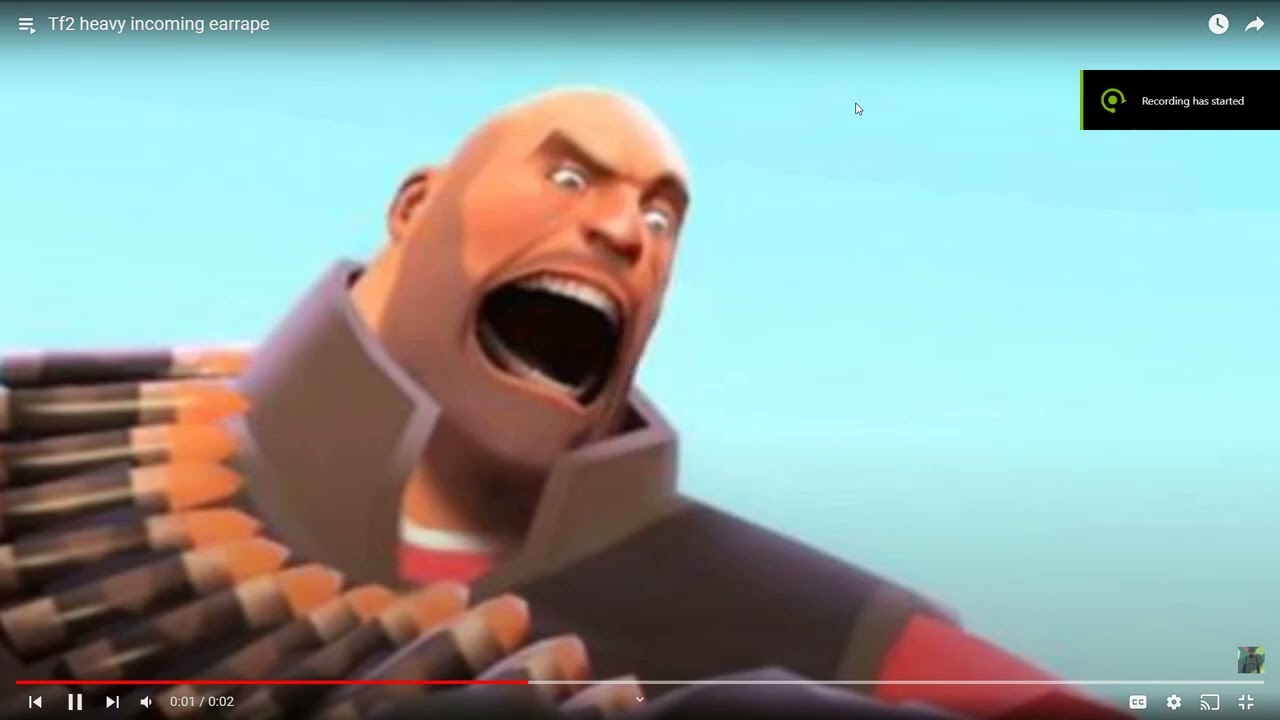 Tf2 heavy incoming earrape - YouTube