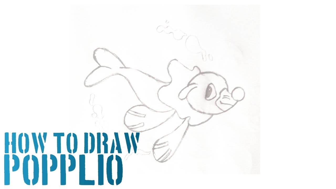 How to draw popplio | pokemon - YouTube