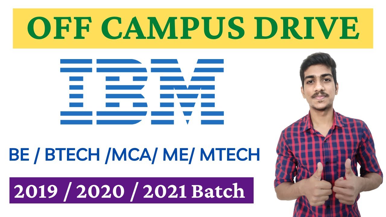 IBM Off Campus Drive 2021| IBM Recruitment 2021| IBM Hiring Freshers - YouTube