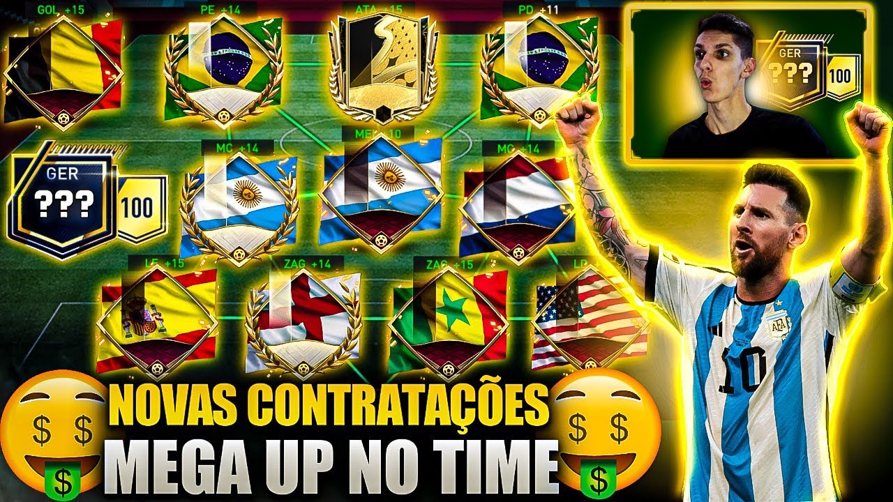 MEGA UP🔥 GASTEI MILHÕES EM NOVAS CONTRATAÇÕES P/ MEU NOVO TIME FULL ...