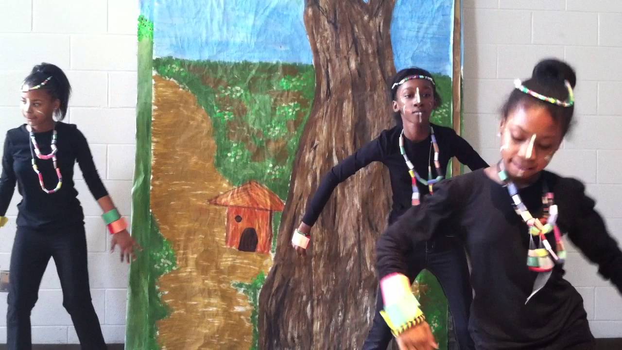 Black History Month - African Dance & Drum - Holy Family School - YouTube