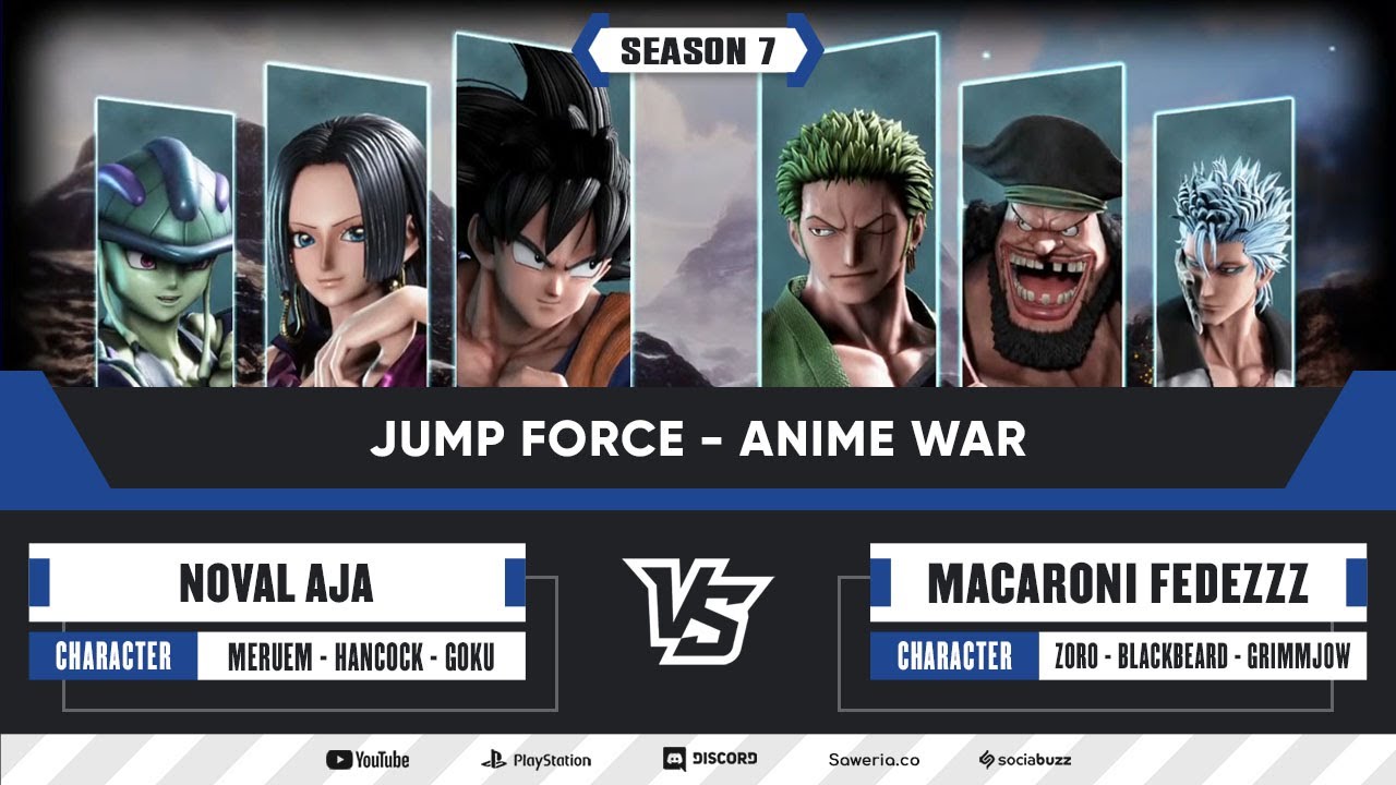 SEASON 7 | TOURNAMENT COM VS COM - JUMP FORCE [ PS4 ] V4.2 - YouTube