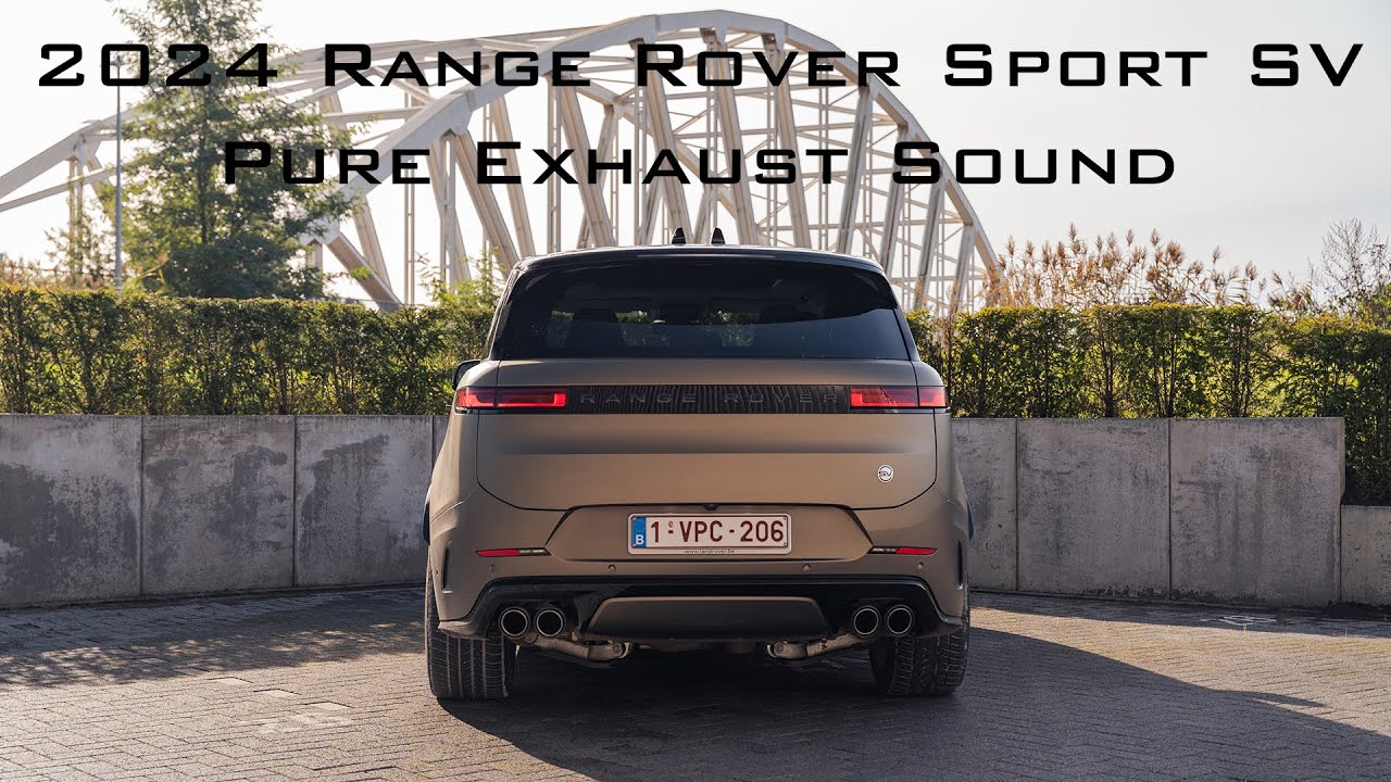2024 Range Rover Sport SV: Pure Twin Turbo 4.4 V8 Exhaust Sound - YouTube
