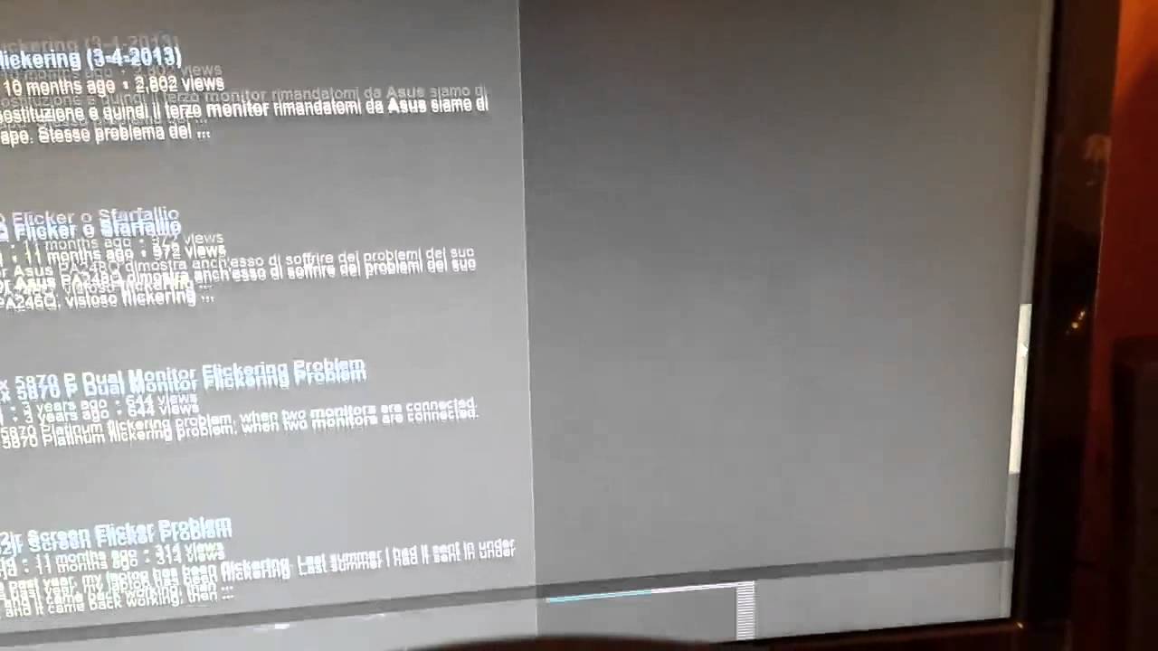 Asus vs238 screen flicker - YouTube