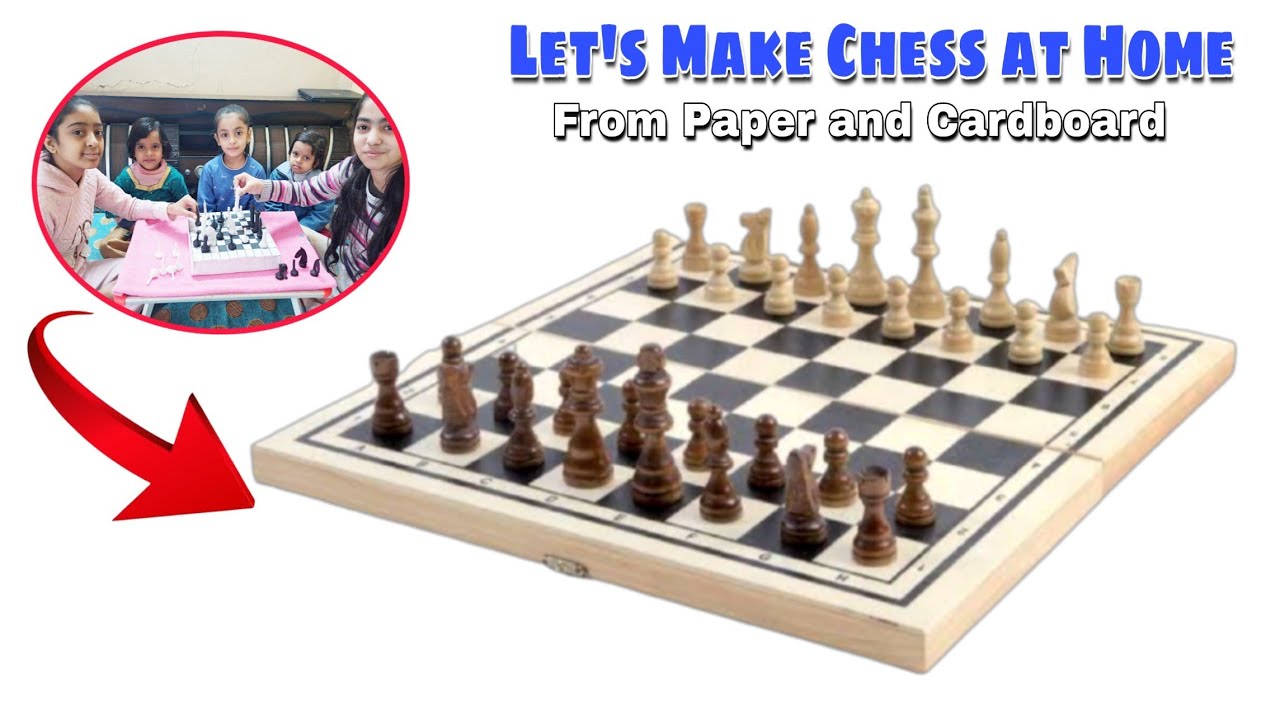 How to Make a Chess at Home from Paper कागज से शतरंज का खेल बनाते हैं ...