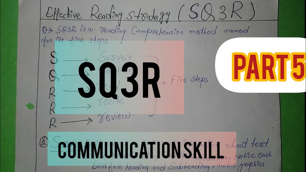 SQ3R reading strategy communication skill - YouTube