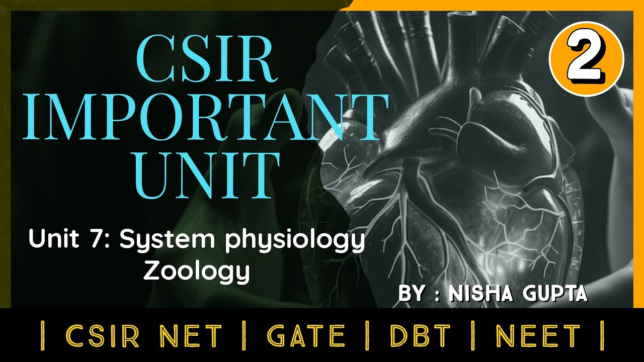 CSIR Unit-7 (Part-2) | System Physiology: Animals || Erythrocyte (RBC ...