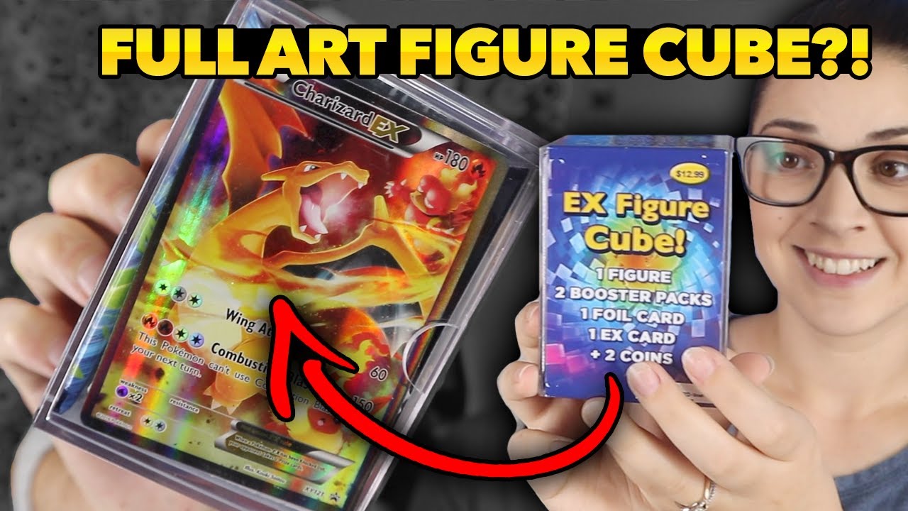 FULL ART EX FIGURE CUBE?! Charizard EX! Opening 4 Pokemon EX Figure ...