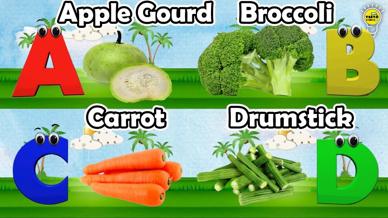 Vegetables ABC Song | Vegetables Alphabet Song | Phonics for Kids ...