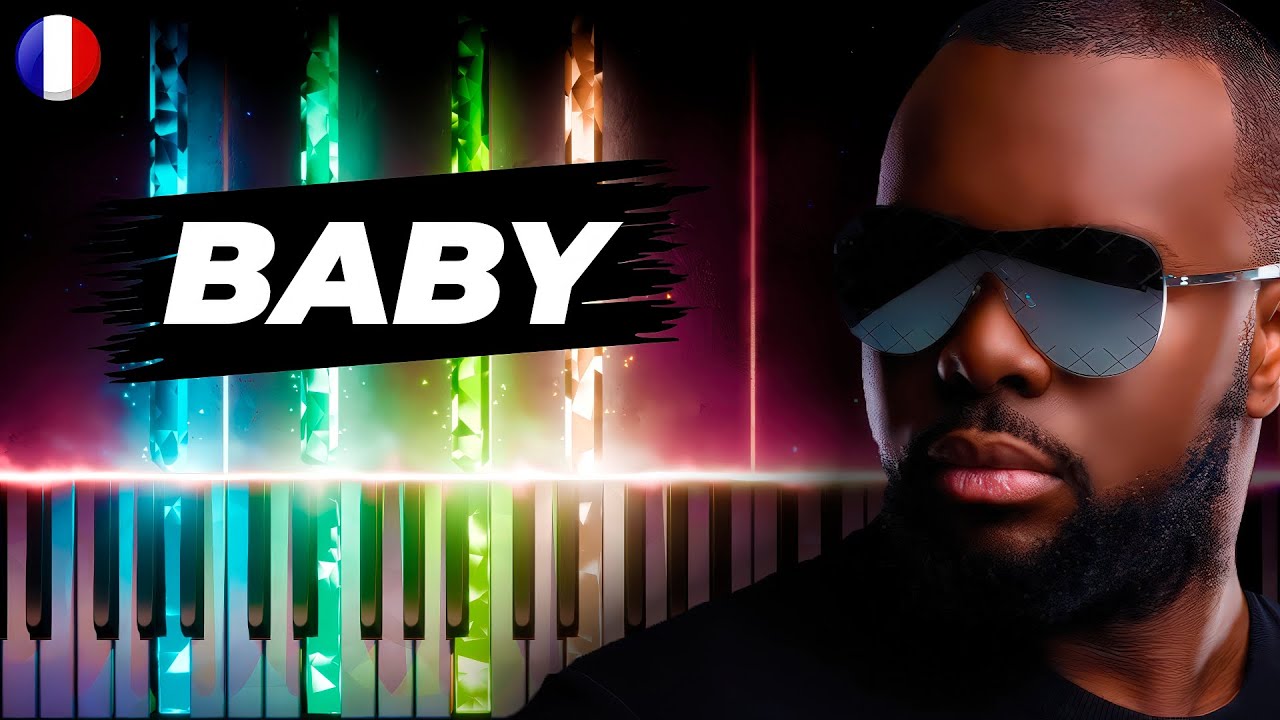 GIMS - BABY - piano karaoke instrumental cover - YouTube