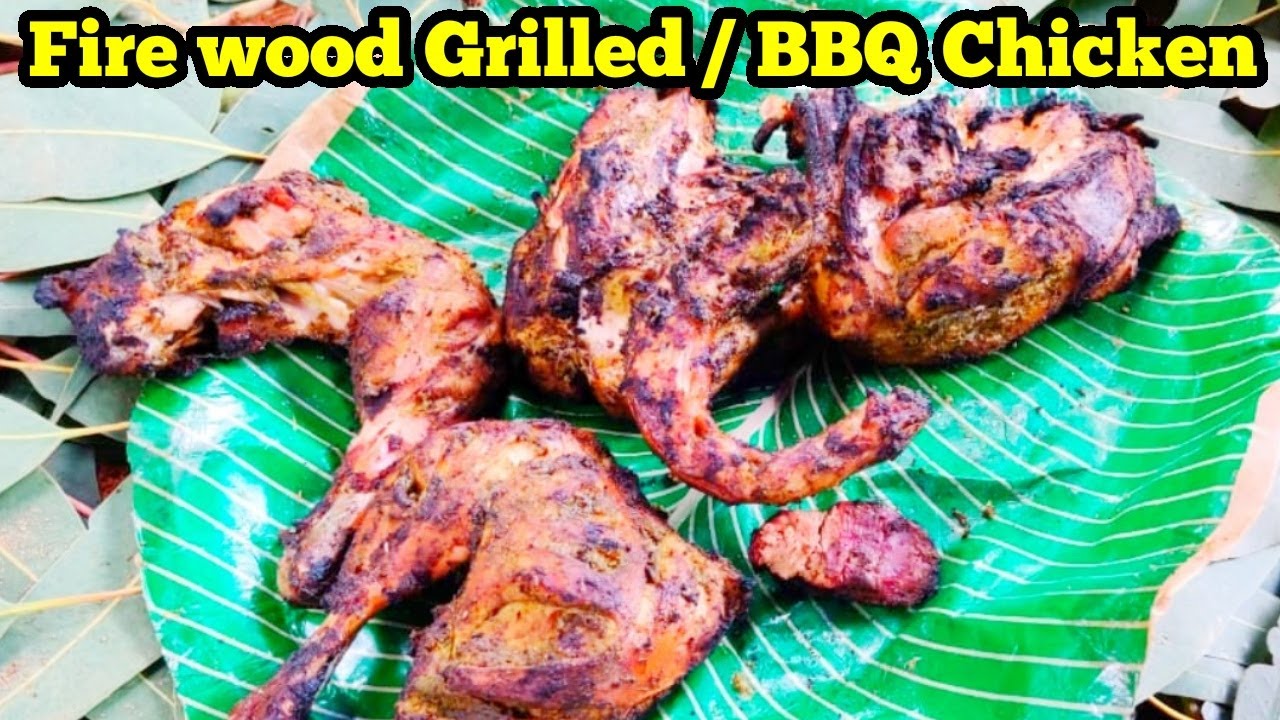 Fire Wood Grilled / BBQ Chicken | 5kgs Chicken | SDK Food Tasters - YouTube