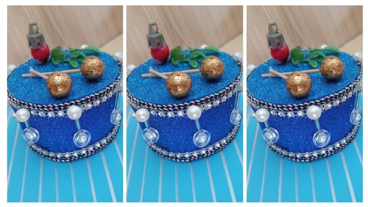 DIY Christmas dhol ornaments for tree 🎄| |beautiful Christmas toy 🪀 ...