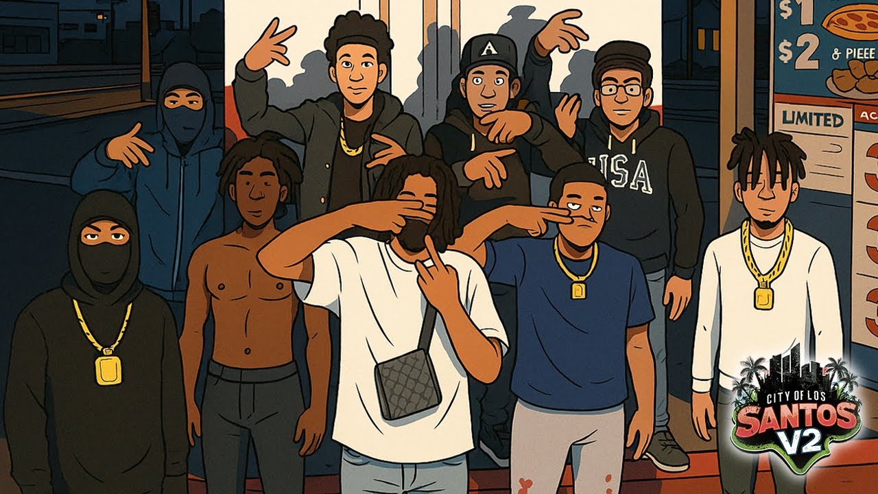 COLS FACTION WAR! GTA 5 Gang roleplay on FiveM! Rolling 40 Crips ...