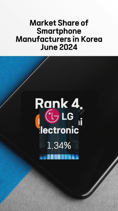 Market Share of Smartphone Manufacturers in Korea June 2024 - YouTube