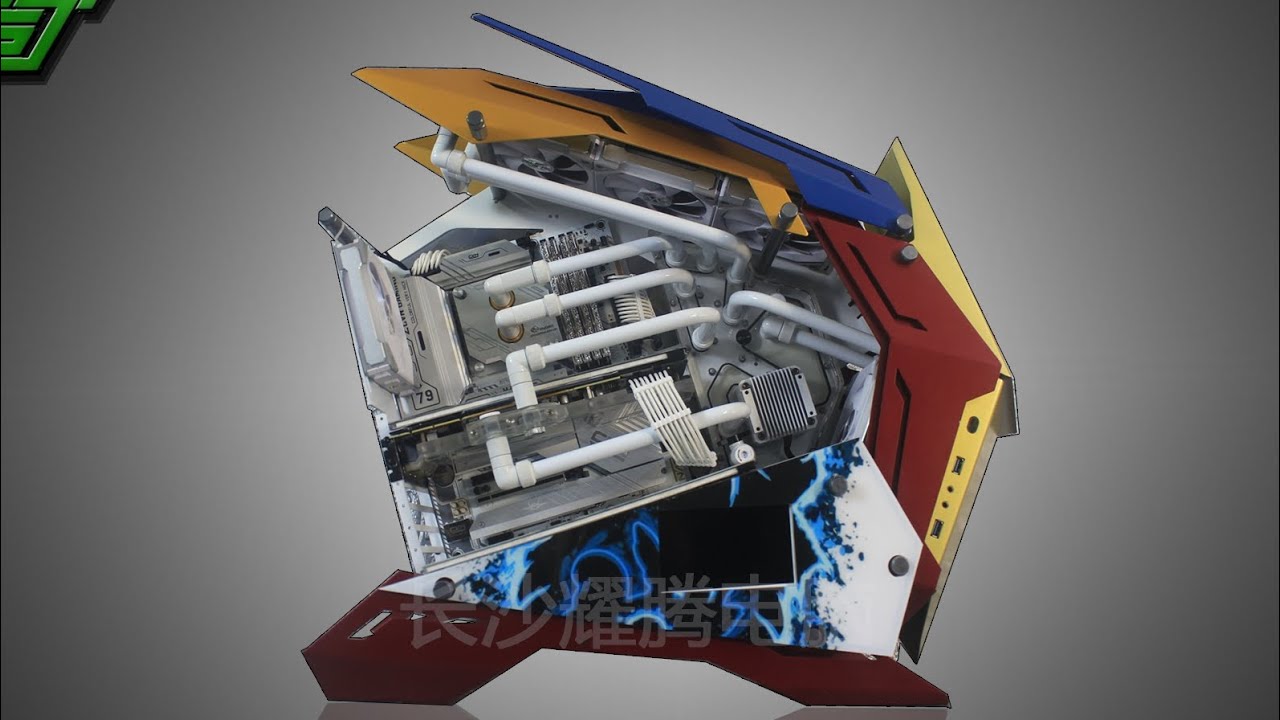 JONSBO MOD3 WATER COOLING PC乔思伯mod3分体水冷机箱改造 - YouTube