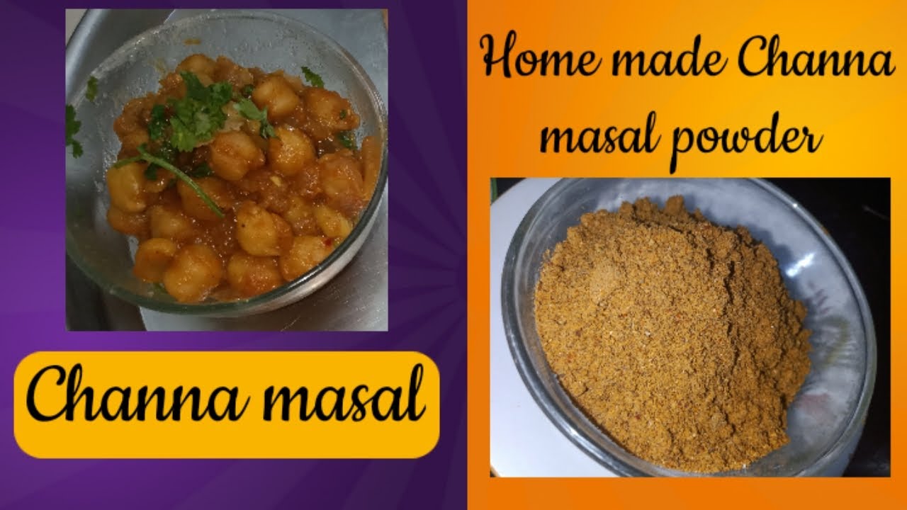 Home made Channa masal powder // Channa masal on hotel style//chapathi ...