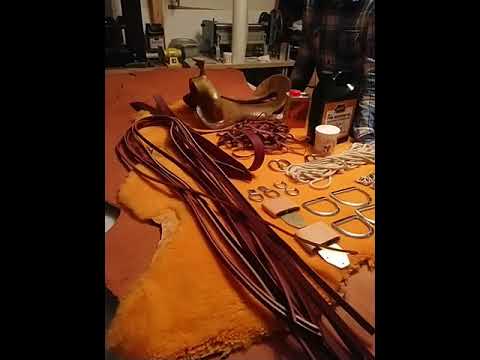 Saddle making supplies - YouTube