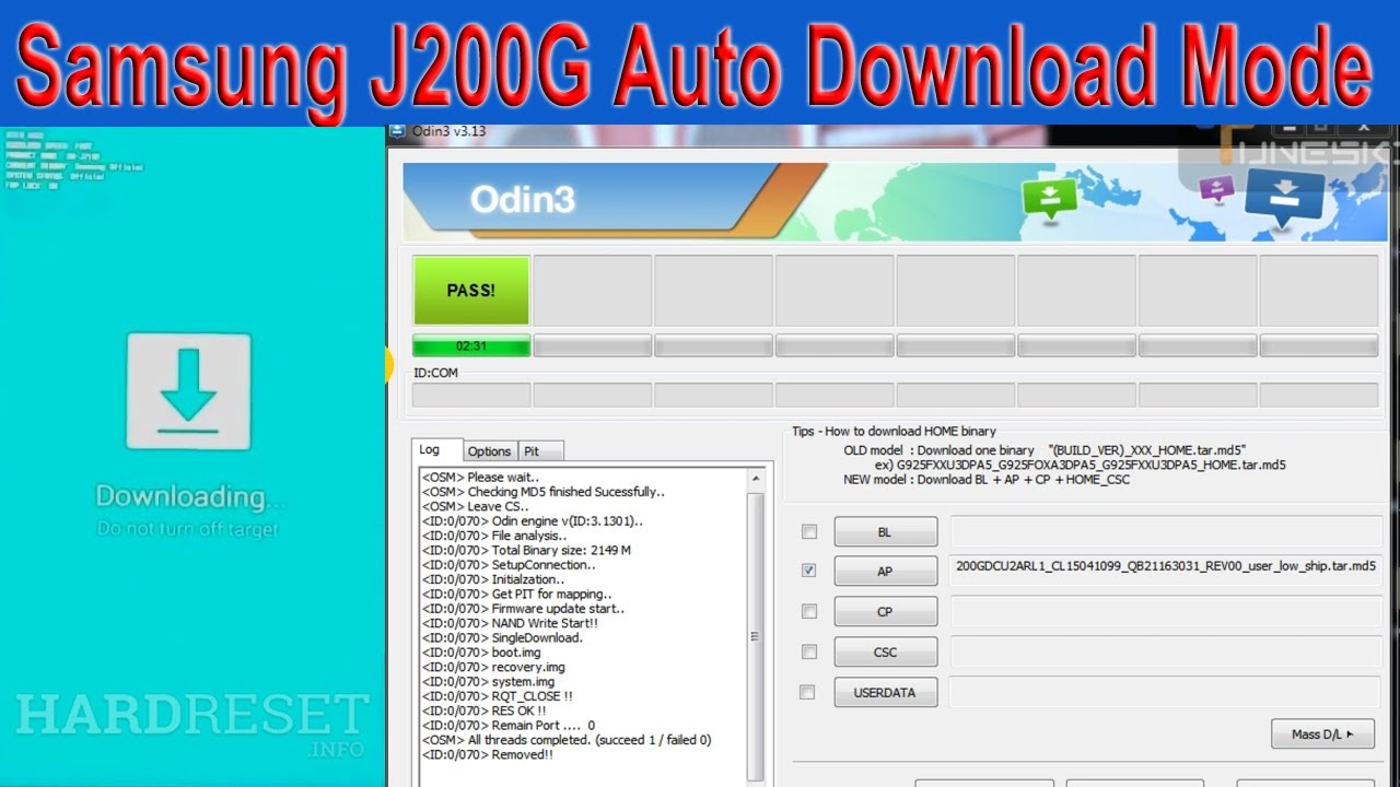 Samsung J200G Auto Downloading Mode Solution - YouTube