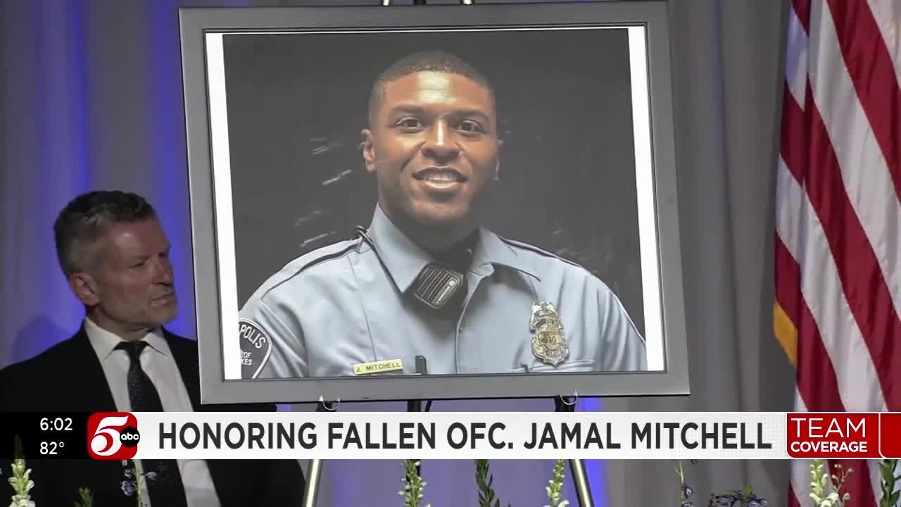 Fallen MPD Officer Jamal Mitchell remembered as a hero during memorial ...