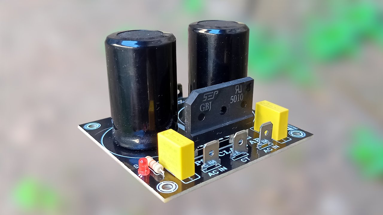 cara merakit power suplay simetris untuk power amplifier 2 elco 63Vol ...