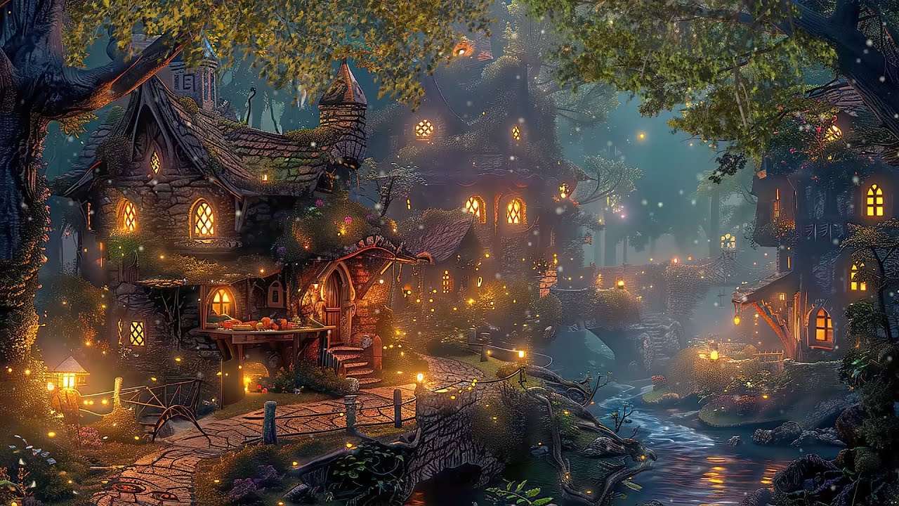 Tranquil Fairy Forest: Nighttime Ambience with Fairy Sounds for Deep ...
