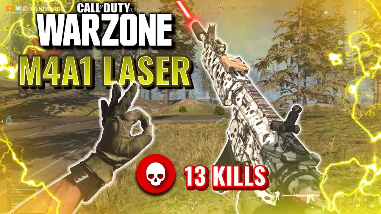 The LASER M4A1 Class Setup - (COD Warzone) Duo Victory - YouTube