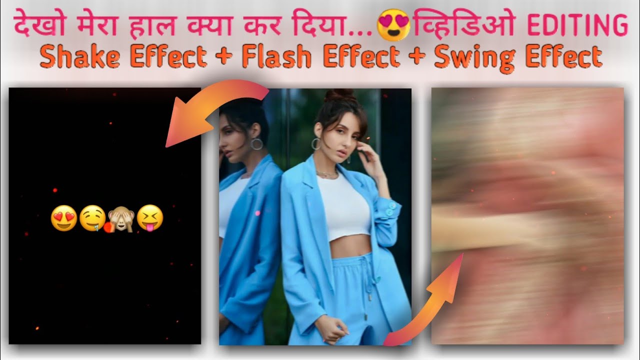 Alight motion shake + squeeze effect + Flash Effect status editing ...