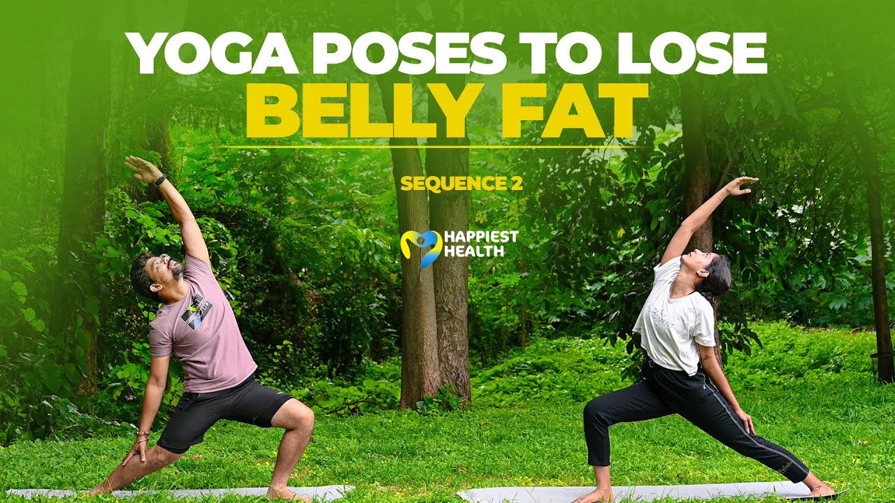 Yoga poses to lose belly fat | Sequence 2 - YouTube