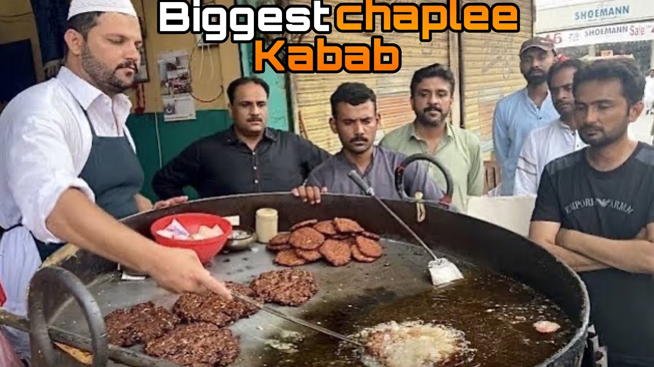 Biggest peshawari chaplee kabab ever Street Food Pakistan | Huge ...