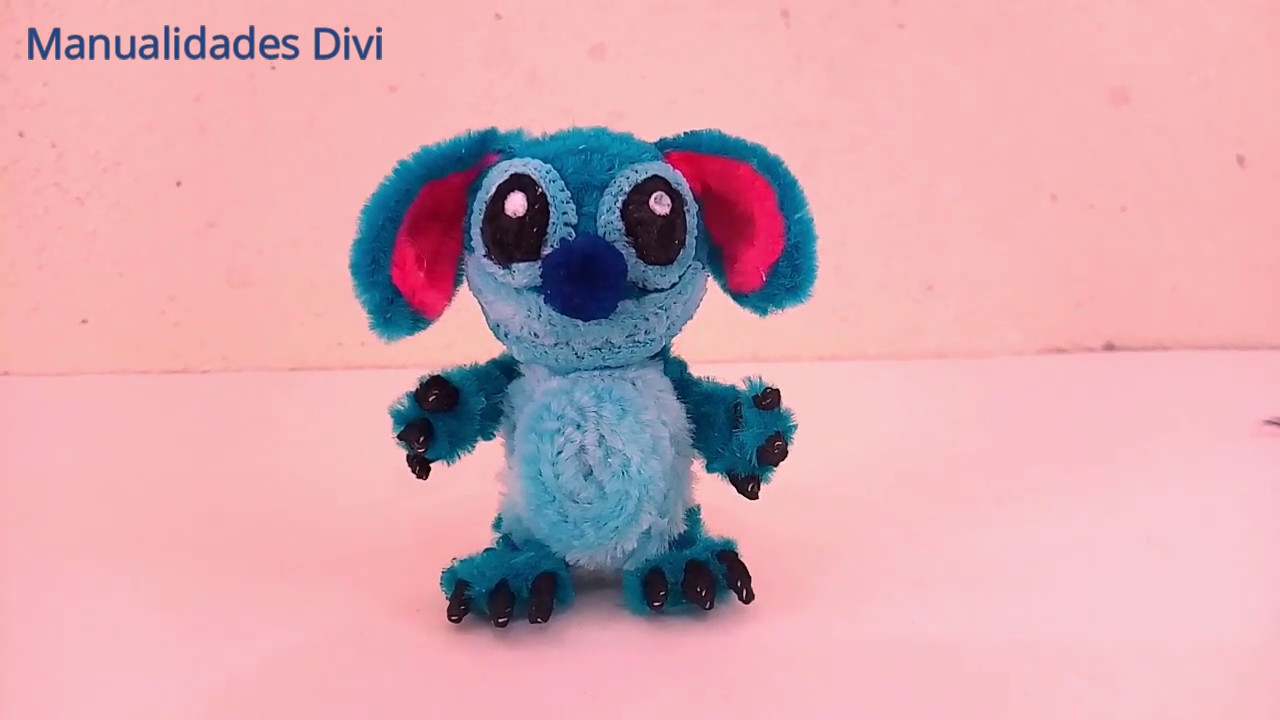 Como hacer un Stitch con limpiapipas/pipe cleaner crafts - YouTube