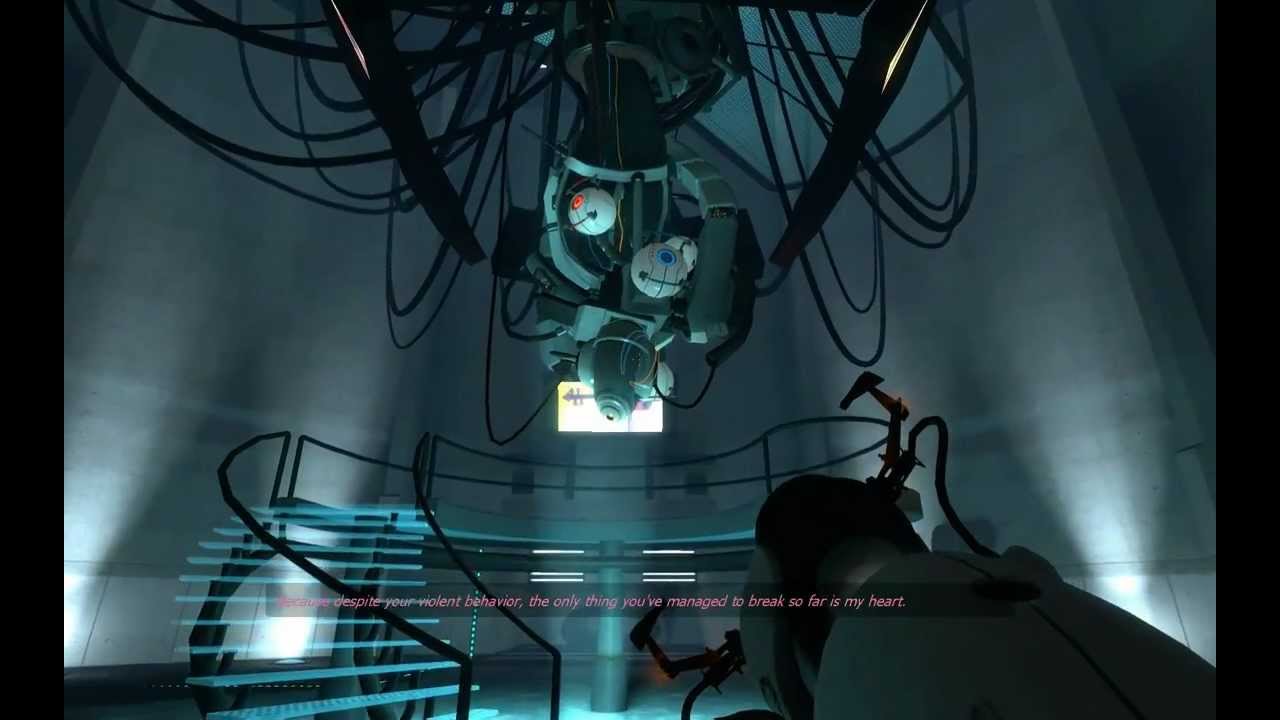 Portal GLaDOS Fight /Final moments +Credits - YouTube