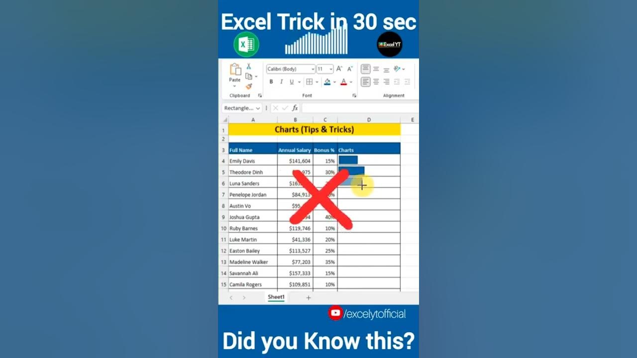 Excel trick in 30 seconds | Stop Wasting Time 🙅 #excel #exceltricks #exceltips - YouTube