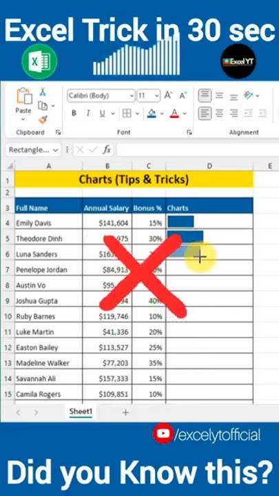 Excel trick in 30 seconds | Stop Wasting Time 🙅 #excel #exceltricks #exceltips - YouTube