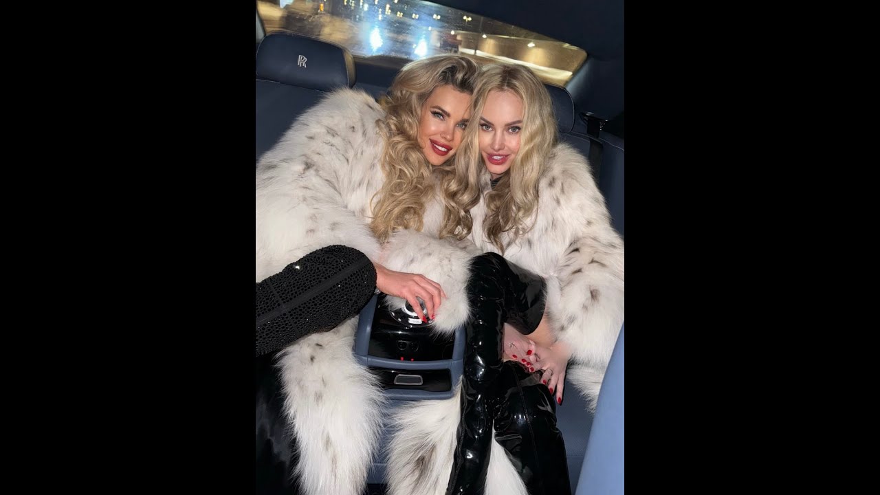 WEALTHY FUR QUEENS ARE FEELING FESTIVE IN FUR COATS - YouTube