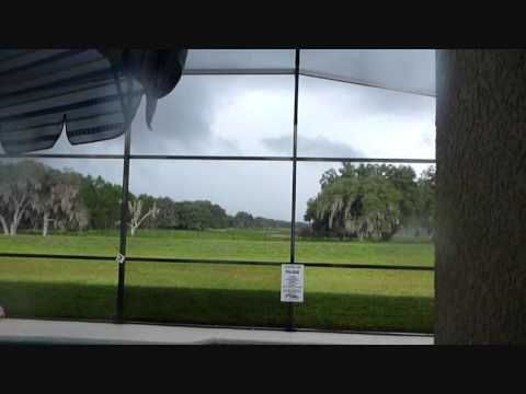 Lightning Hits Pool Cage - YouTube