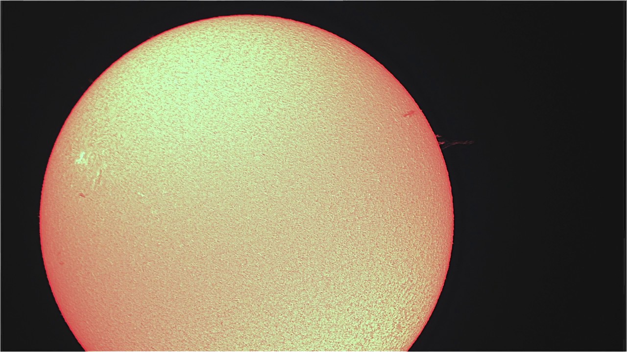 Solar activity seen with the Coronado SolarMax III H-alpha Telescope ...
