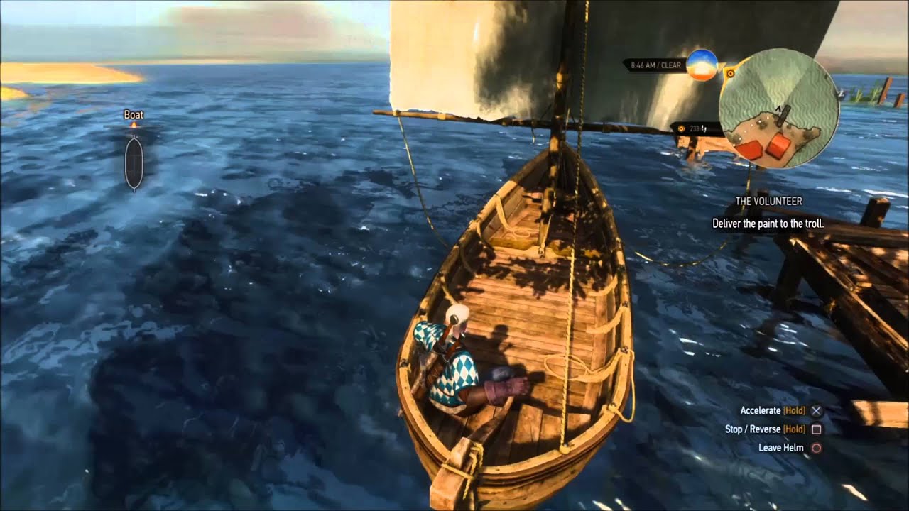 The Witcher 3 - Geralt and boats - YouTube