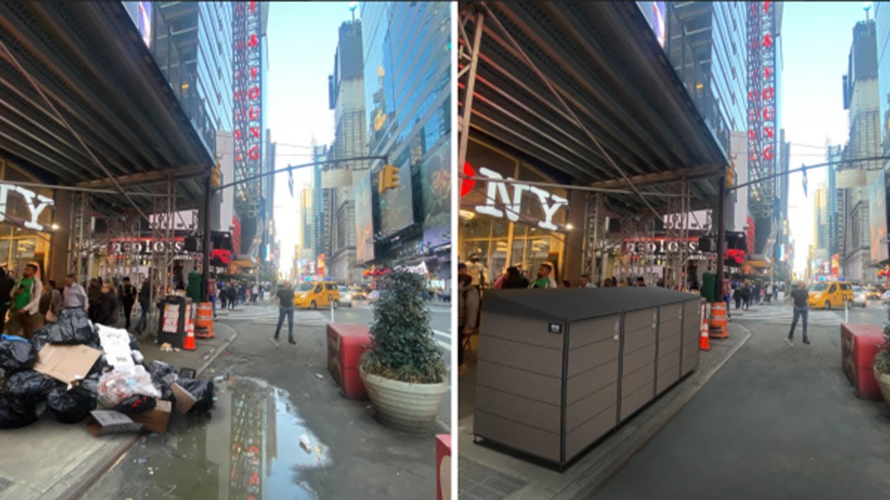 Mayor Adams announces pilot program for garbage bins in NYC - YouTube